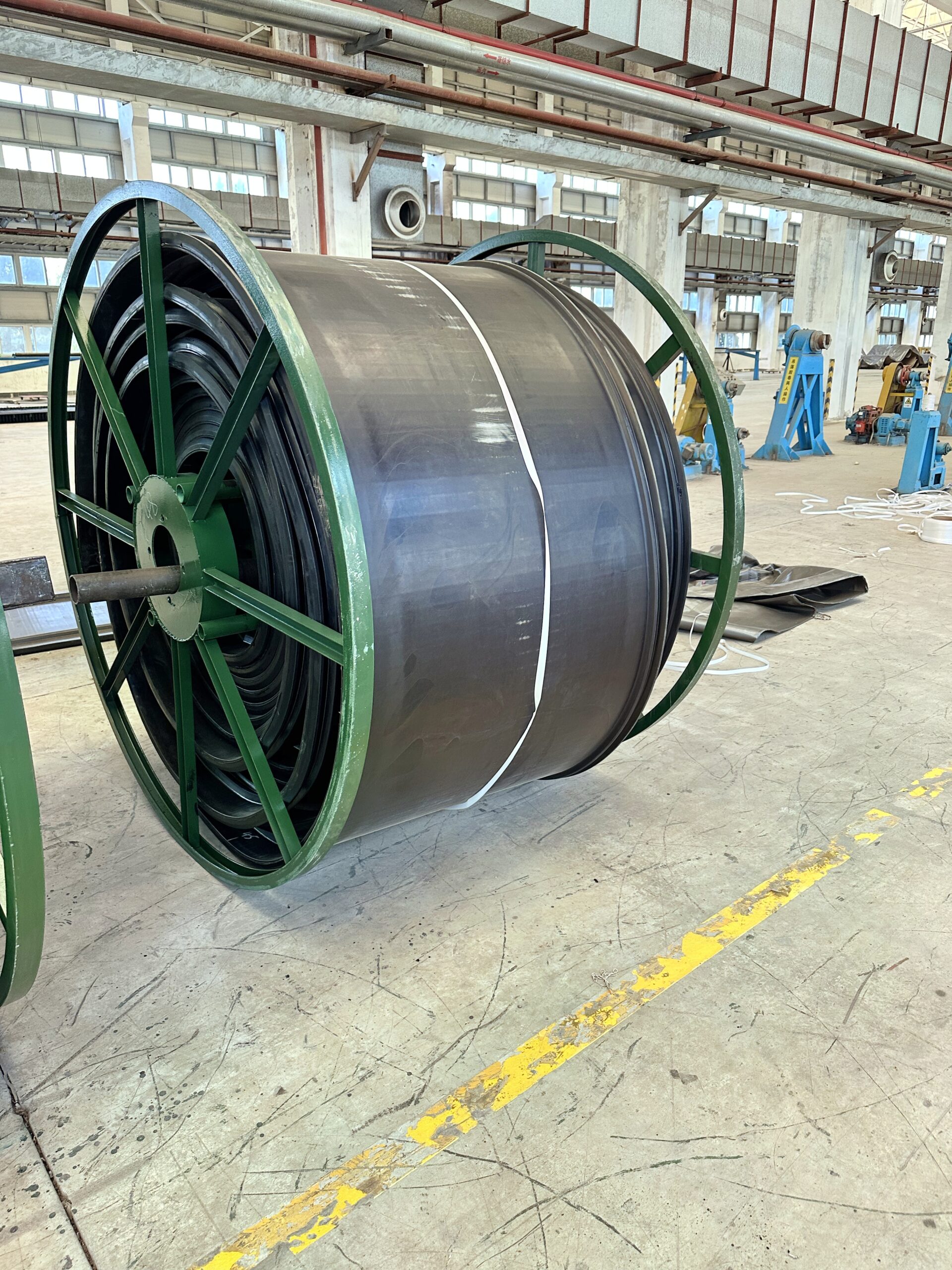 Wire rope pulls conveyor belt/Cover band/Steel cable conveyor belt ...